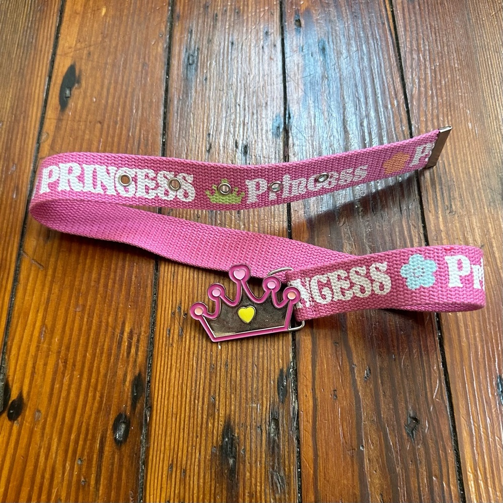 Vintage 2000s Princess Tiara Crown Belt Xxs - Gem